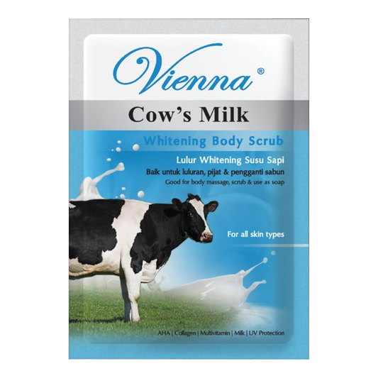Vienna Whitening Body Scrub Cow's Milk 50 g - Kegunaan, Efek Samping ...