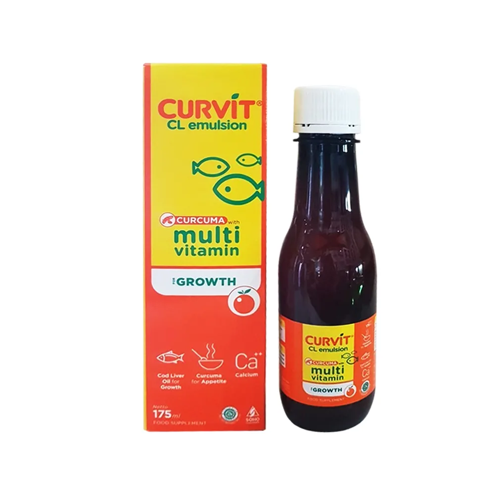 Curvit CL Emulsion Sirup 175 ml - Kegunaan, Efek Samping, Dosis dan ...