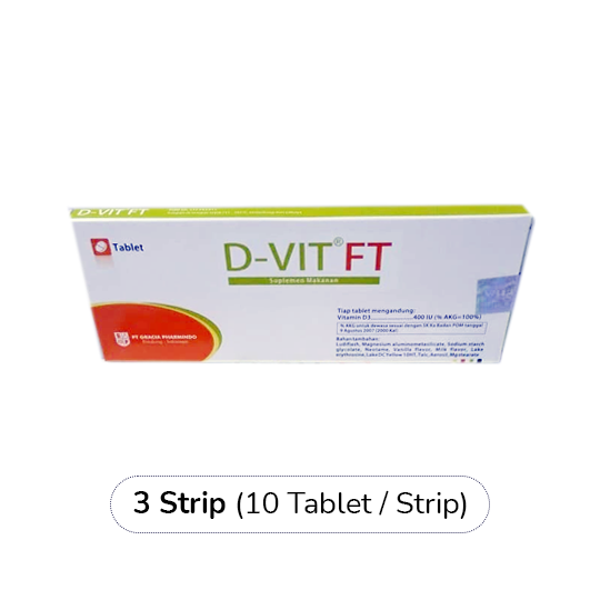 D-Vit 400 IU 3 Strip (10 Tablet/Strip) - Hemat Borongan - Kegunaan ...