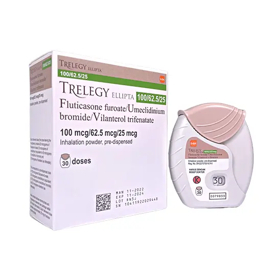 Trelegy Ellipta 30 Dosis - Kegunaan, Efek Samping, Dosis dan Aturan ...