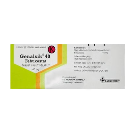 Genalsik 40 mg 10 Tablet - Kegunaan, Efek Samping, Dosis dan Aturan ...