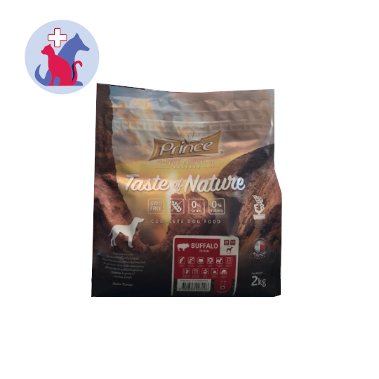 Prince Taste Of Nature Adult Complete Dog Food Buffalo 2 kg - Kegunaan ...