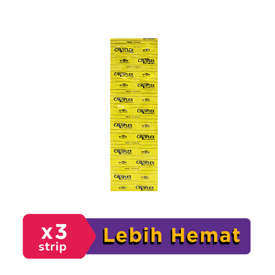 Caviplex 3 Strip (10 Kaplet/Strip) - Hemat Borongan - Kegunaan, Efek ...