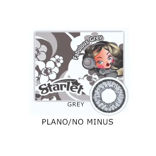STARLET FABULOUS GREY 2 COLOR SOFTLENS PLANO/NO MINUS - Kegunaan, Efek ...