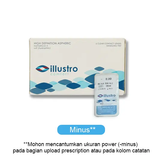 Illustro Comfort 6 Clear Softlens Minus - Kegunaan, Efek Samping, Dosis dan Aturan Pakai - Halodoc