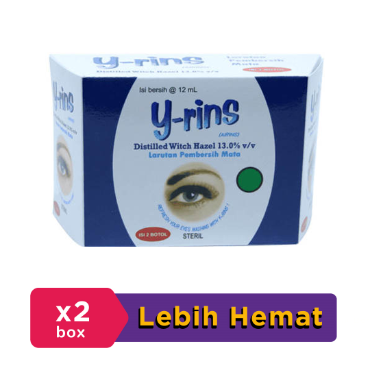 Y-Rins Eye Liquid 12 ml 2 Box (2 Botol/Box) - Hemat Borongan - Kegunaan ...