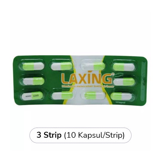 Laxing 3 Strip (10 Kapsul/Strip) - Hemat Borongan - Kegunaan, Efek ...