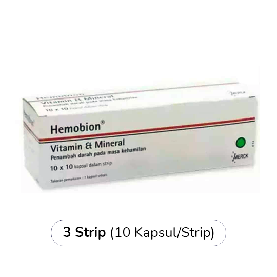 Hemobion 3 Strip (10 Kapsul/Strip) - Hemat Borongan - Kegunaan, Efek ...