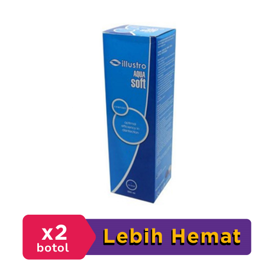 Illustro Aquasoft Solution 350 ml 2 Botol - Hemat Borongan - Kegunaan, Efek Samping, Dosis dan ...