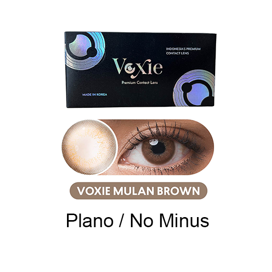 Kawai Gankyu Voxie Mulan Brown Softlens Plano/No Minus - Kegunaan, Efek ...