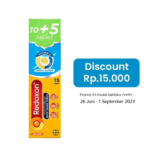 Redoxon Triple Action Effervescent 15 Tablet - Kegunaan, Efek Samping ...