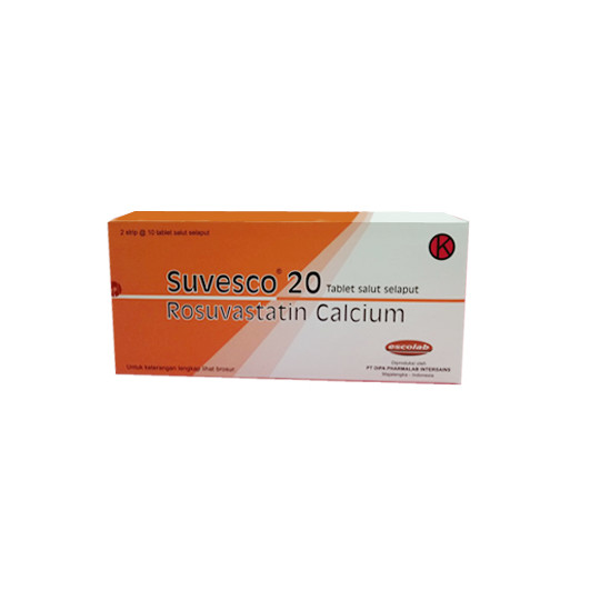 Suvesco 20 mg 3 Strip (10 Tablet/Strip) - Obat Rutin - Kegunaan, Efek ...
