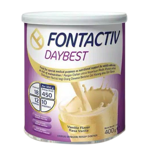 Fontactiv Daybest Rasa Vanila 400 g - Kegunaan, Efek Samping, Dosis dan ...