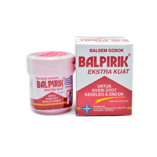 Balpirik Extra Kuat (Merah) Balsam 20 g - Kegunaan, Efek Samping, Dosis ...