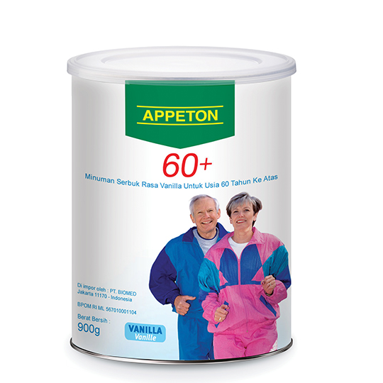 Appeton 60+ Vanilla 900 g - Kegunaan, Efek Samping, Dosis dan Aturan ...
