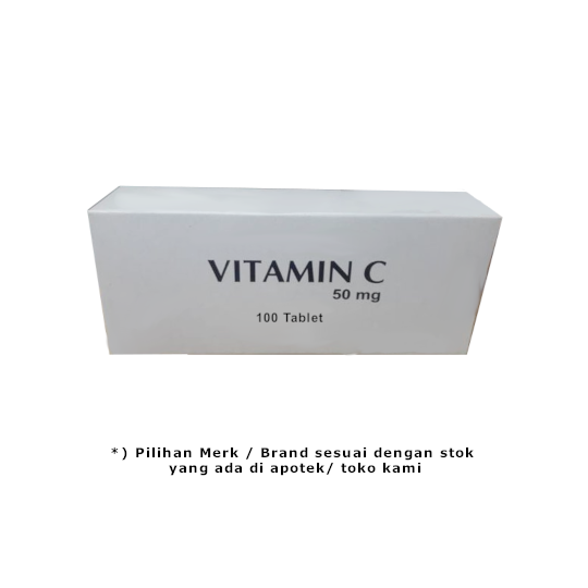 Vitamin C 50 mg 100 Tablet - Kegunaan, Efek Samping, Dosis dan Aturan ...