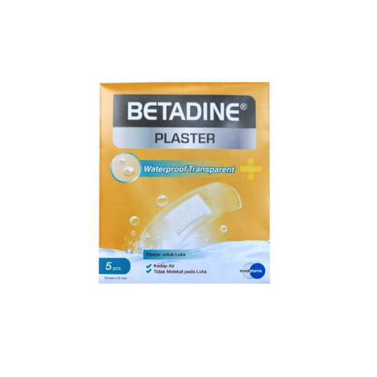 Betadine Waterproof Transparent Plester 5 Lembar - Kegunaan, Efek ...