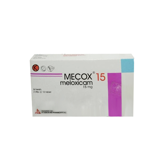Mecox 15 mg 10 Tablet - Kegunaan, Efek Samping, Dosis dan Aturan Pakai ...