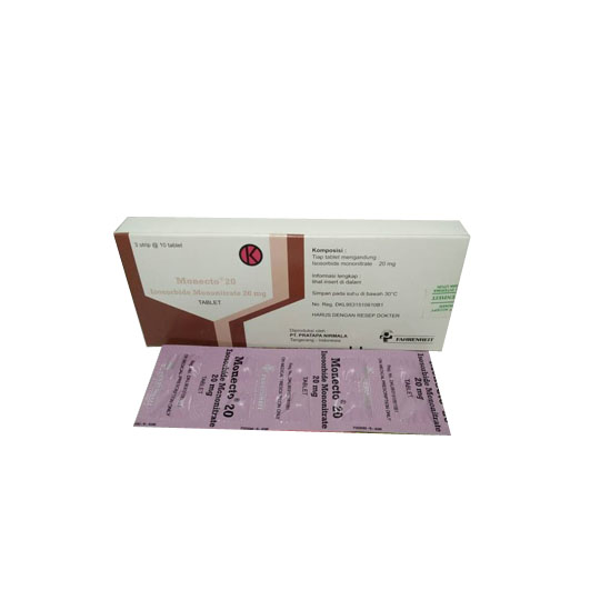 Monecto-20 mg 10 Tablet - Kegunaan, Efek Samping, Dosis dan Aturan ...