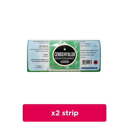 Cendo Hyalub Minidose 0.6 ml 2 Strip (5 Botol/Strip) - Hemat Borongan ...