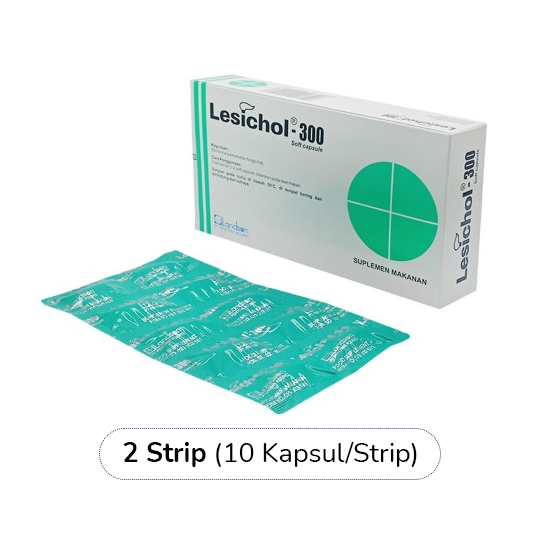 Lesichol 300 mg 2 Strip (10 Kapsul/Strip) - Hemat Borongan - Kegunaan ...