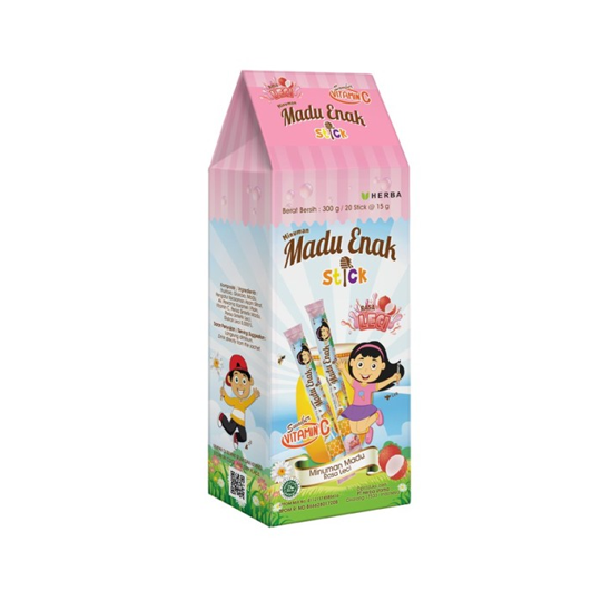 Herba Madu Enak Stick Rasa Leci 20 Sachet - Kegunaan, Efek Samping ...