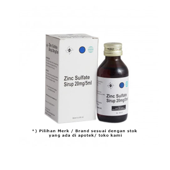 Zinc Sulfate 20mg/5ml Sirup 60 ml - Kegunaan, Efek Samping, Dosis dan Aturan Pakai - Halodoc