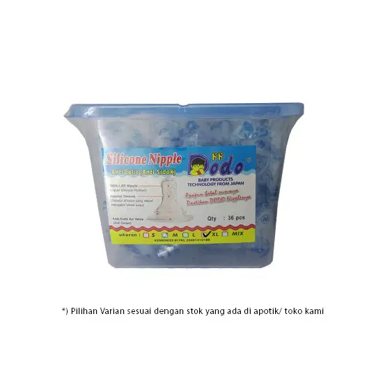 DODO SILICONE NIPPLE XL 36 PIECES - Kegunaan, Efek Samping, Dosis dan ...