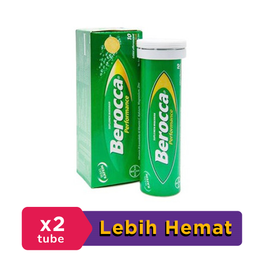 Berocca Performance Effervescent 2 Tube (10 Tablet/Tube) - Hemat ...