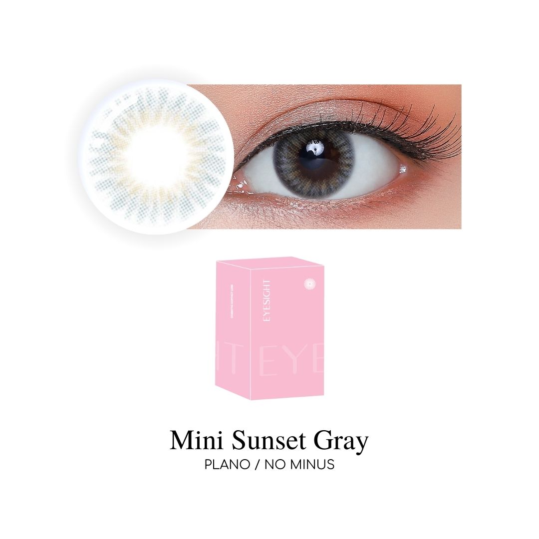 Eyesight Kitty Kawaii Mini Sunset Gray Softlens Plano/No Minus ...