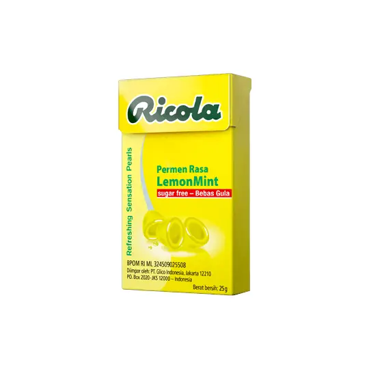 RICOLA LEMON MINT PERMEN 25 G - Kegunaan, Efek Samping, Dosis dan Aturan Pakai - Halodoc