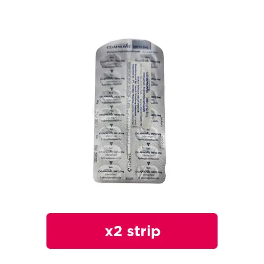 COAPROVEL 300 MG/12.5 MG 28 TABLET - Kegunaan, Efek Samping, Dosis dan ...