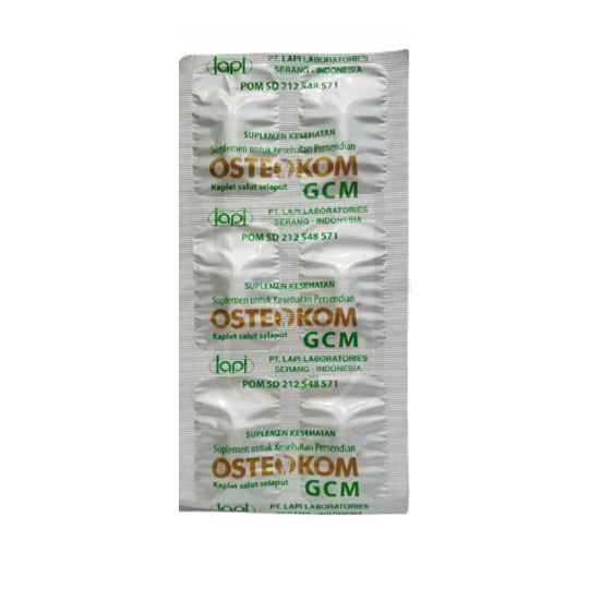 Osteokom GCM 6 Kaplet - Kegunaan, Efek Samping, Dosis dan Aturan Pakai ...