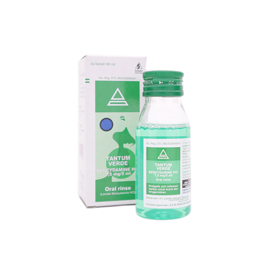 Tantum Verde Solution 60 ml - Kegunaan, Efek Samping, Dosis dan Aturan ...