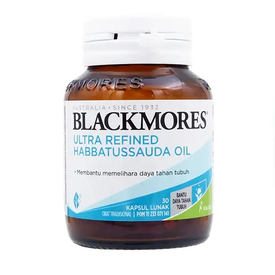 Blackmores Ultra Refined Habbatussauda Oil 30 Kapsul Lunak - Kegunaan ...
