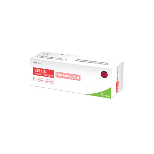 Ezelin Insulin Cartridge 100 IU/ml 3 ml - Kegunaan, Efek Samping, Dosis ...