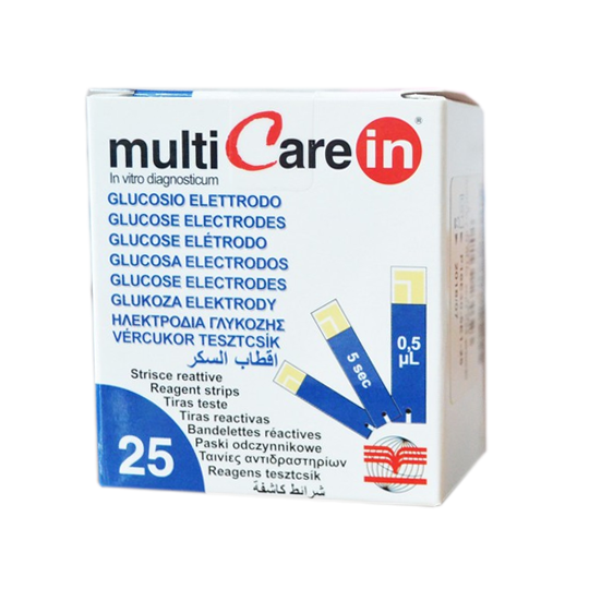 MULTICAREIN Glucose Electrodes 25 Strip - Kegunaan, Efek Samping, Dosis ...