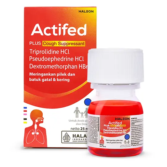 Actifed Plus Cough Supressant Sirup 25 ml - Kegunaan, Efek Samping ...