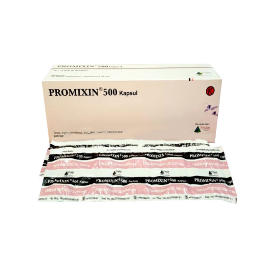 Promixin 500 mg 10 Kapsul - Kegunaan, Efek Samping, Dosis dan Aturan ...