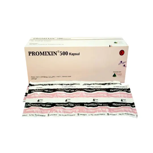PROMIXIN 500 MG 10 KAPSUL - Kegunaan, Efek Samping, Dosis dan Aturan ...