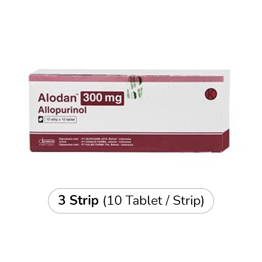 Alodan 300 mg 3 Strip (10 Tablet/Strip) - Hemat Borongan - Kegunaan ...