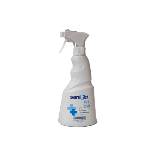 Saniter Spray All Surface Disinfectant Fresh Clean 450 ml - Kegunaan ...