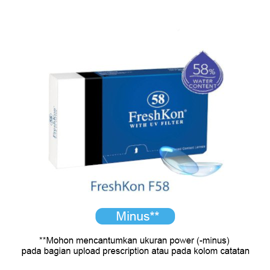 Freshkon 58 6 Clear Softlens Minus - Kegunaan, Efek Samping, Dosis dan ...