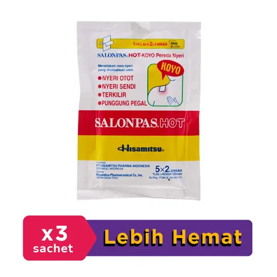Salonpas Koyo Hot 3 Sachet (10 Lembar/Sachet) - Hemat Borongan ...
