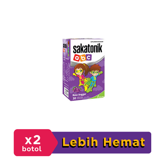 Sakatonik ABC Anggur 2 Botol (30 Tablet/Botol) - Hemat Borongan ...