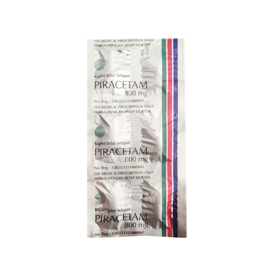 Piracetam 800 mg 6 Kaplet - Kegunaan, Efek Samping, Dosis dan Aturan ...