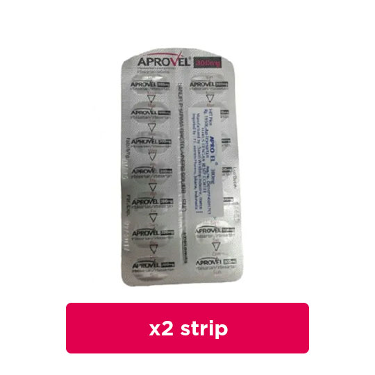 Aprovel 300 mg 2 Strip (14 Tablet/Strip) - Obat Rutin - Kegunaan, Efek ...