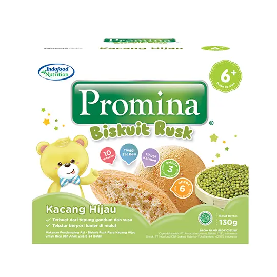 PROMINA BISKUIT RUSK KACANG HIJAU 130 GR - Kegunaan, Efek Samping ...