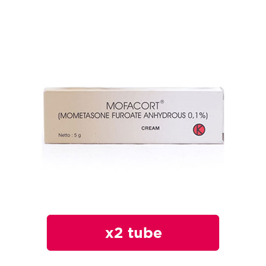 Mofacort 0.1% Cream 5 g 2 Tube - Hemat Borongan - Kegunaan, Efek ...