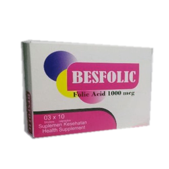 Besfolic 1000 mcg 10 Kapsul - Kegunaan, Efek Samping, Dosis dan Aturan ...